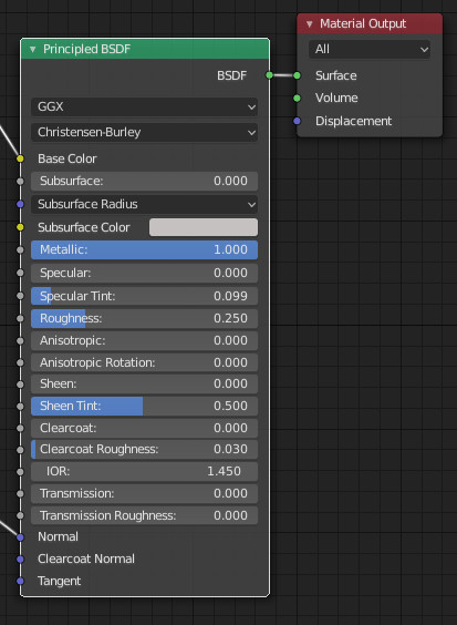 Principled BSDF Shader Settings for Steel in Blender - Jigasu.Com Principled BSDF Shader Settings for Steel in Blender - Jigasu.Com